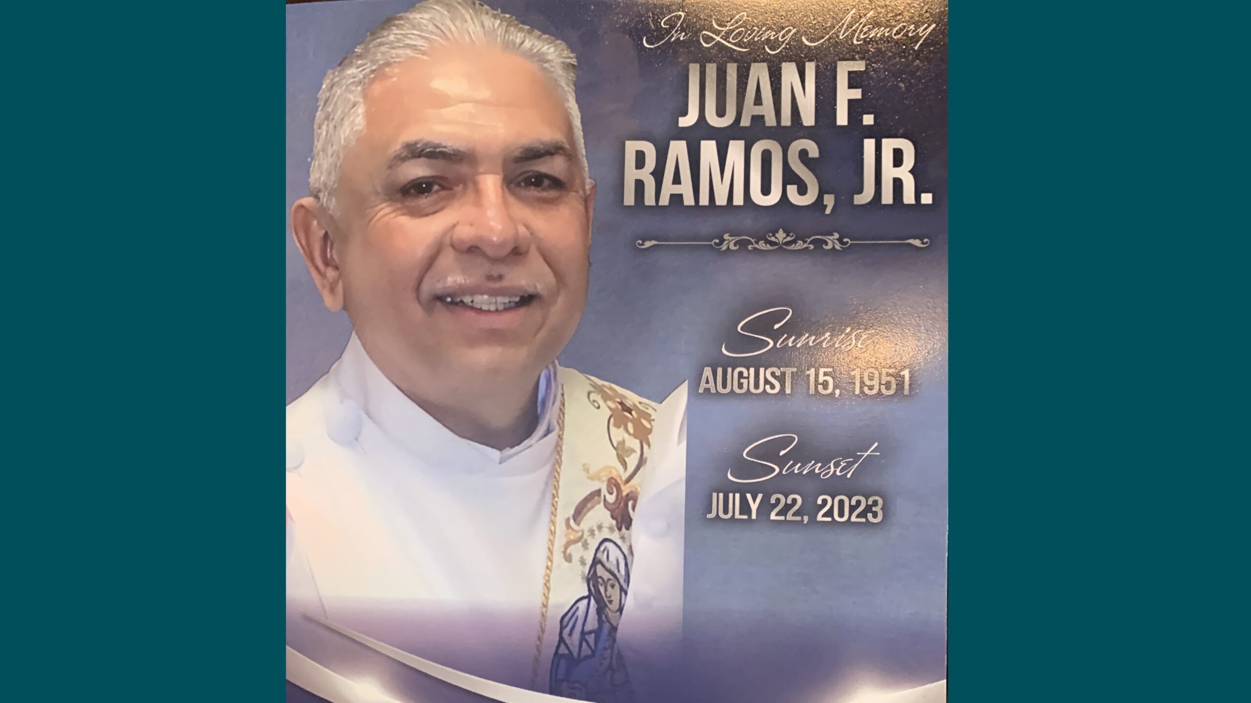Guy Ciarrocchi: Hon. Juan Ramos, a councilman, deacon, citizen and dad
